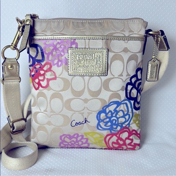 Coach | Bags | Coach Poppy Graffiti Swingpack Crossbody Bag | Poshmark